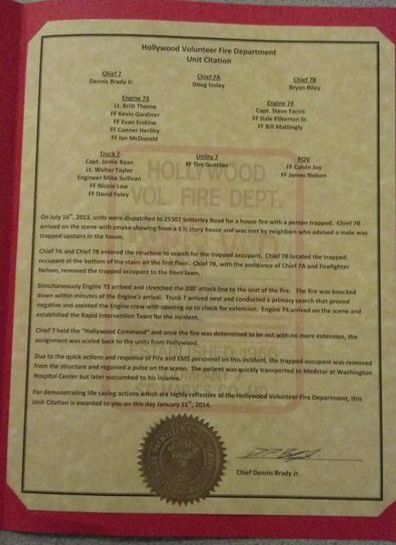 The 57th Annual Installation of Officers - Hollywood Volunteer Fire ...